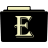 E Icon | Alphabet File Folder Iconpack | Aaron Sinuhe
