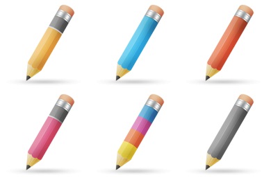 Free Pencil Iconset (9 icons) | Brainleaf