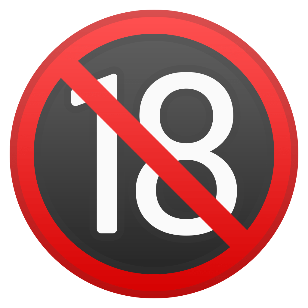 No one under eighteen Icon | Noto Emoji Symbols Iconset | Google