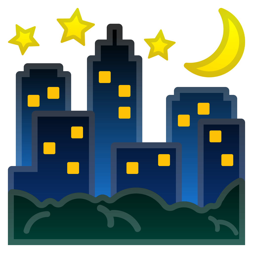 Night with stars Icon | Noto Emoji Travel & Places Iconset | Google