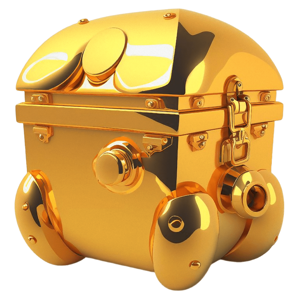 Golden Chest Icon | Golden Objects Iconset | Icon Archive