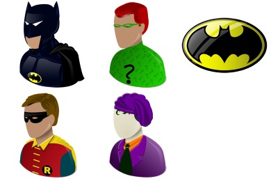 Batman Iconset (5 icons) | Iconshock